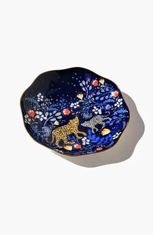 JESSIE ZHAO NEW YORK Night Amazon Rainforest Fine Bone China Side Plate