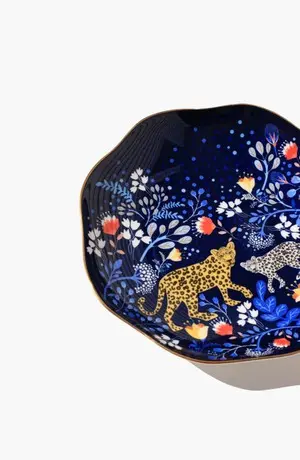 JESSIE ZHAO NEW YORK Night Amazon Rainforest Fine Bone China Side Plate