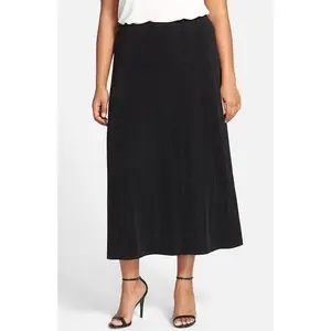 Vikki Vi Long A-line Ribbed Skirt