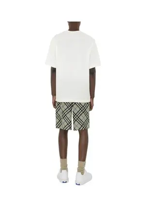 Burberry Check Silk Shorts - Lichen