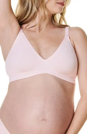 BRAVADO DESIGNS V-neck Wireless Maternity/nursing Bra - Chalk Pink