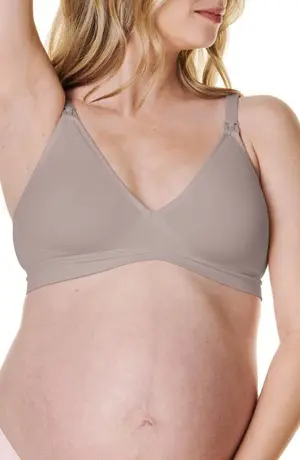 BRAVADO DESIGNS V-neck Wireless Maternity/nursing Bra - Sand