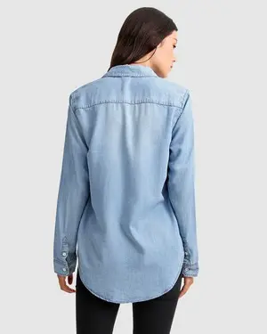 BELLE & BLOOM Keep Me Wild Denim Shirt