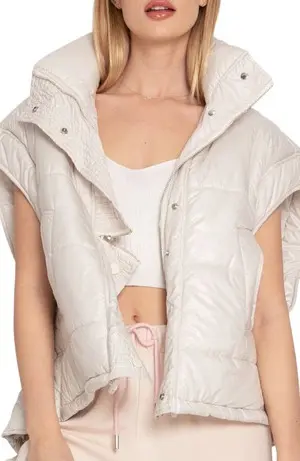 BELLE & BLOOM Hypnotized Quilted Puffer Vest