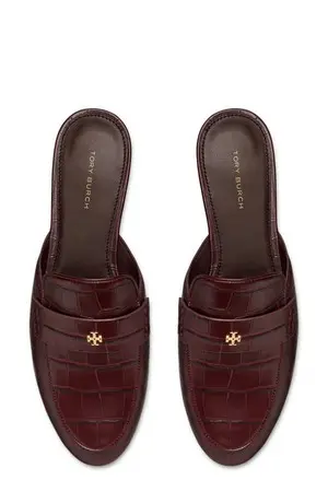 Tory Burch Croc Embossed Mule