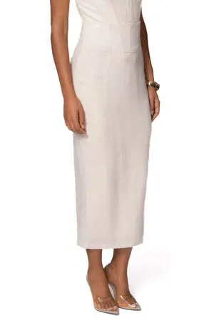 JLUXLABEL Coastland Pencil Skirt - Beige