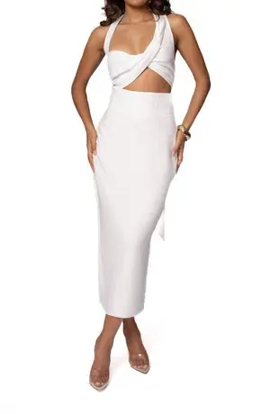 JLUXLABEL Coastland Pencil Skirt - Ivory
