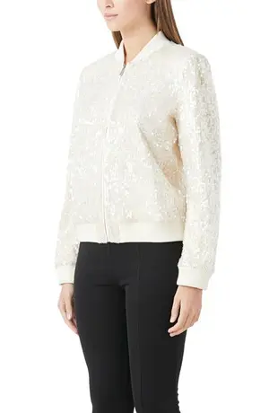 Endless Rose Sequin Bomber Jacket