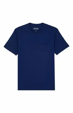Vilebrequin Jersey Organic Cotton Solid T-shirt - Encre