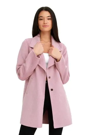 BELLE & BLOOM Oversized Wool-blend Jacket - Lilac