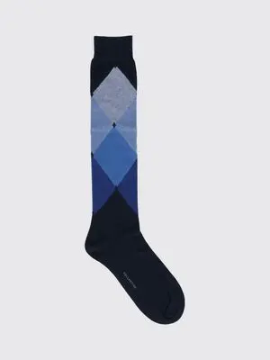 BALLANTYNE Patterned Socks - Blue