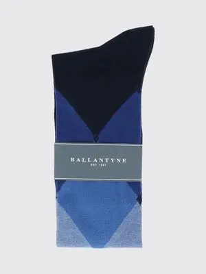 BALLANTYNE Patterned Socks - Blue