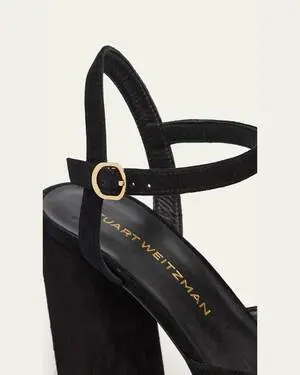 STUART WEITZMAN Dayna Ii Platform Sandals - Black