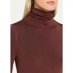 Wolford Colorado Turtleneck Thong Bodysuit - White