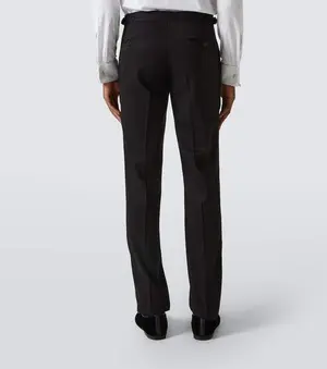 Rubinacci Luca Wool Tuxedo Pants