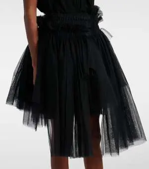 Noir Kei Ninomiya Mesh Midi Skirt