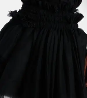 Noir Kei Ninomiya Mesh Midi Skirt