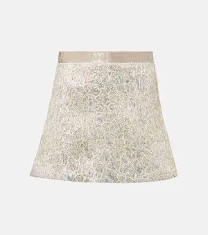 GANNI Brocade Mini Skirt - Metallic