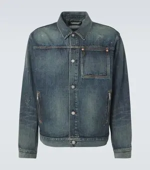 UNDERCOVERISM Embroidered Denim Trucker Jacket