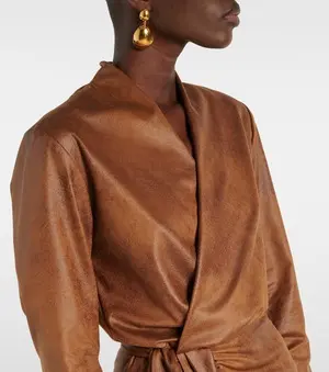 Isabel Marant Étoile Aleora Draped Wrap Dress - Brown