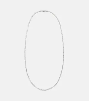 SUZANNE KALAN 18kt White Gold Diamond Tennis Necklace - Silver