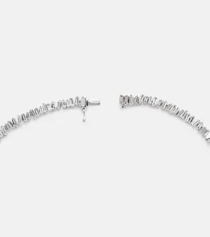 SUZANNE KALAN 18kt White Gold Diamond Tennis Necklace