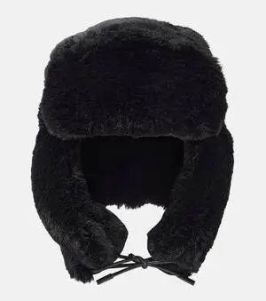 Goldbergh Faux Fur Trapper Hat - Black