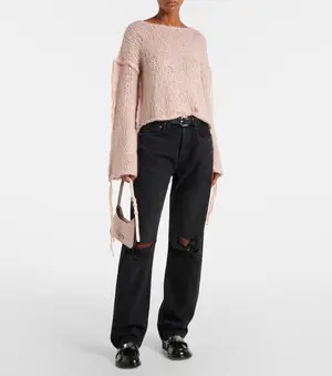 AGOLDE Kelly High-rise Distressed Straight Jeans In Fuse