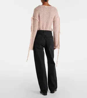 AGOLDE Kelly High-rise Distressed Straight Jeans In Fuse