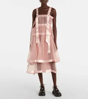 Noir Kei Ninomiya Tulle Midi Dress