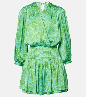 Poupette St Barth Colleen Printed Minidress - Blue