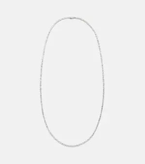 SUZANNE KALAN 18kt White Gold Diamond Tennis Necklace - Silver