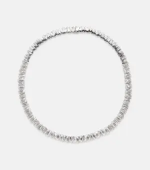SUZANNE KALAN 18kt White Gold Diamond Tennis Necklace - Silver
