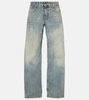Balenciaga Mid-rise Wide-leg Jeans
