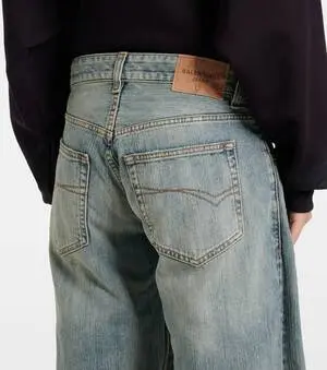Balenciaga Mid-rise Wide-leg Jeans