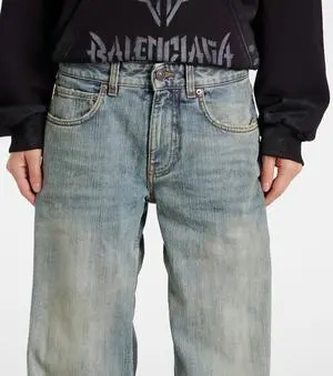 Balenciaga Mid-rise Wide-leg Jeans
