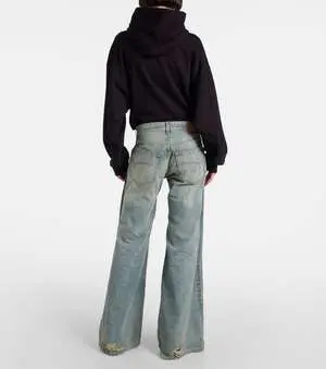 Balenciaga Mid-rise Wide-leg Jeans