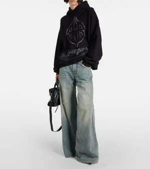 Balenciaga Mid-rise Wide-leg Jeans