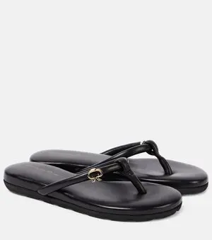 GIANVITO ROSSI Juno Thong Sandals - Black