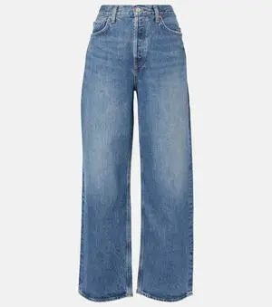 AGOLDE Low Slung Baggy Mid-rise Wide-leg Jeans - Blue