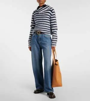AGOLDE Low Slung Baggy Mid-rise Wide-leg Jeans - Blue