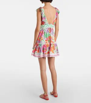 Poupette St Barth Cara Printed Cotton Minidress