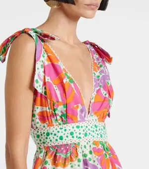 Poupette St Barth Cara Printed Cotton Minidress