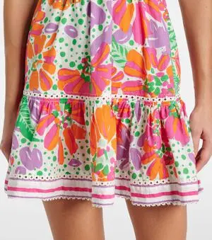 Poupette St Barth Cara Printed Cotton Minidress