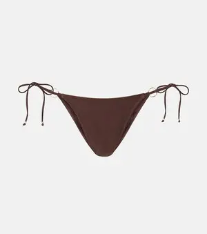 BANANHOT Ring Detail Bikini Bottoms - Brown