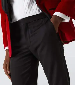 Rubinacci Luca Wool Tuxedo Pants