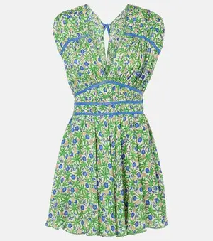 Poupette St Barth Sasha Printed Minidress - Green
