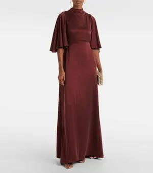 ROKSANDA Kalydria Caped Gown