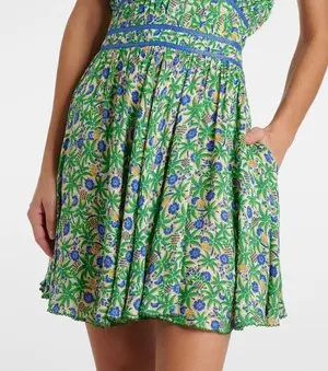 Poupette St Barth Sasha Printed Minidress