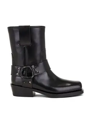 Valentino Garavani Rockstud Biker Boots